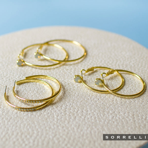 Mini Serafina Hoop Earrings - EFJ1BGWO - Sorrelli