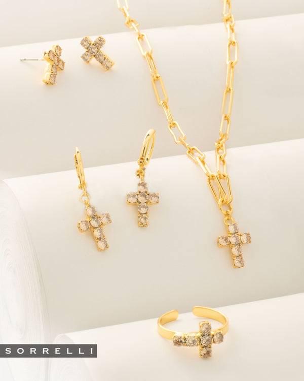 Carly Cross Pendant Necklace - NGE2BGSIL - Sorrelli