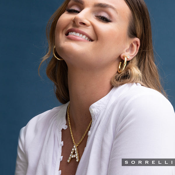 A Initial Rope Pendant Necklace - NFK20BGCRY - Sorrelli