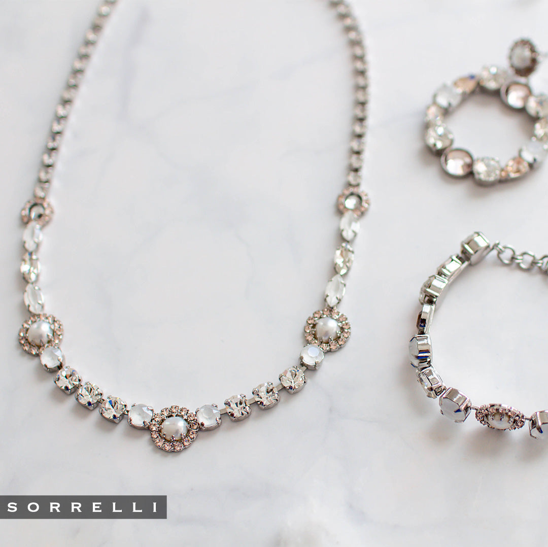 Shoshanna Halo Tennis Necklace - NFC30PDSNB - Sorrelli